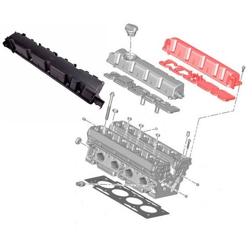 Tampa de válvulas escape Peugeot 307 408 C4 2.0 Original 0248P6 - Peças ...