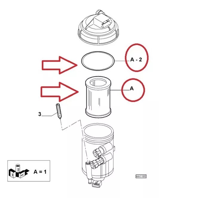 Filtro Combustivel Diesel Fiat Ducato Original 77365902 - Peças ...