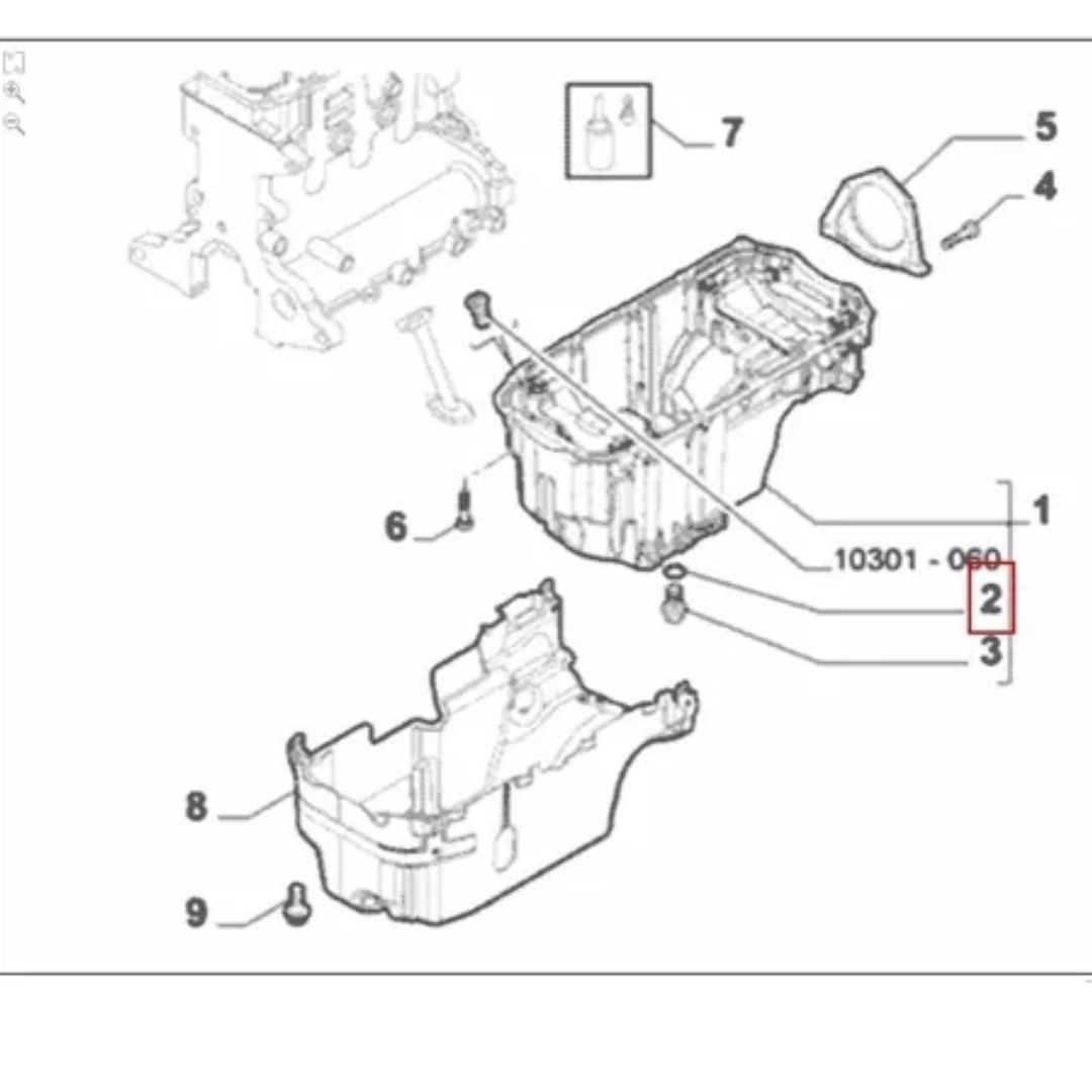 Anel bujão carter motor Toro Renegade Compass Marea original 55196309 ...