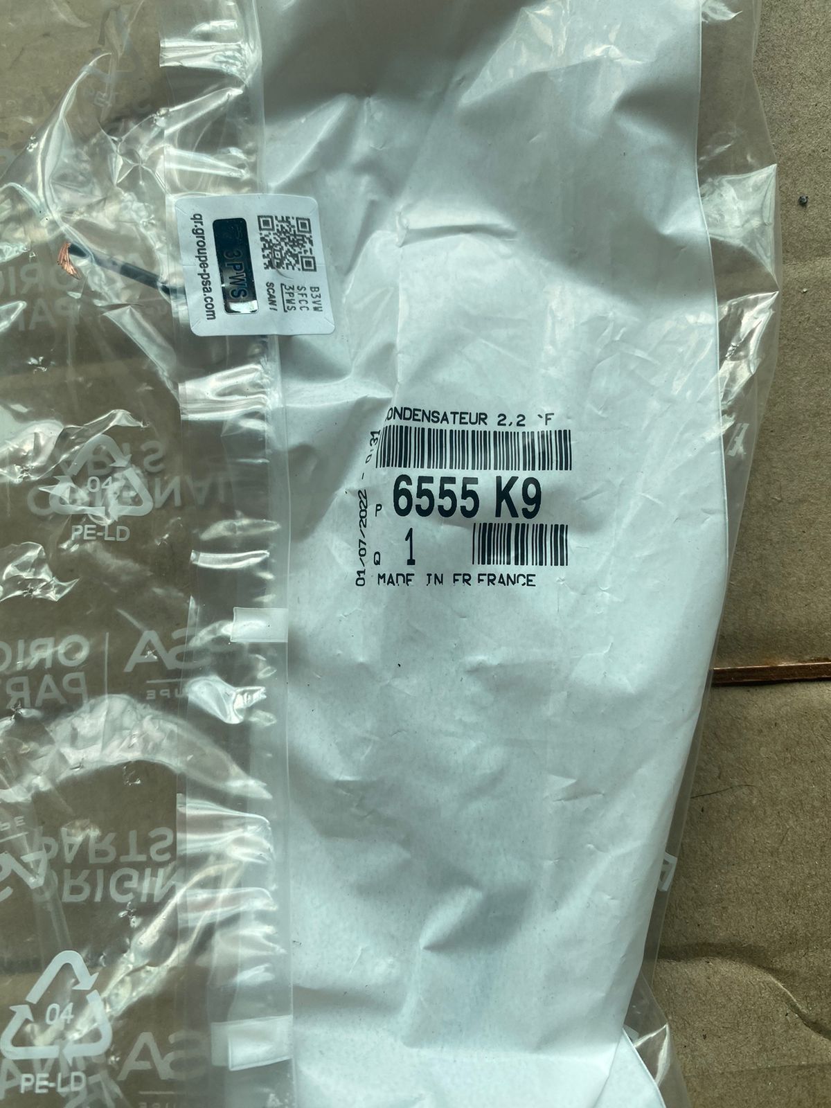 Capacitor anti ruido do Xsara Picasso/Jumper/Picasso/Peugeot 6555k9 ...