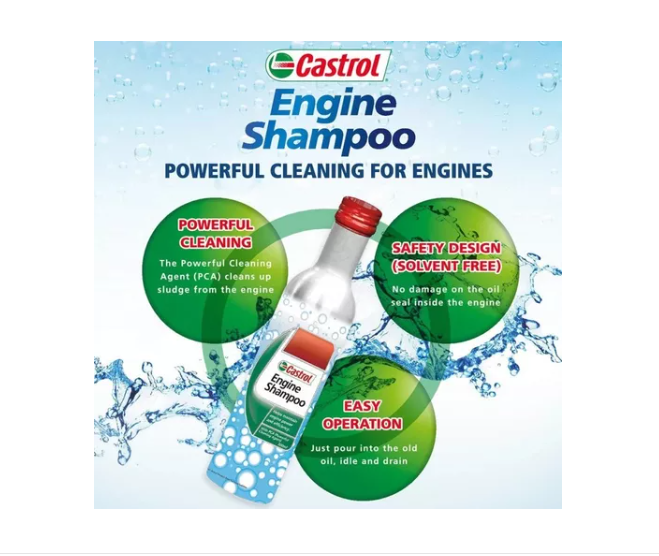 Castrol engine shampoo 300ml - flush - Peças Originais para Carros ...