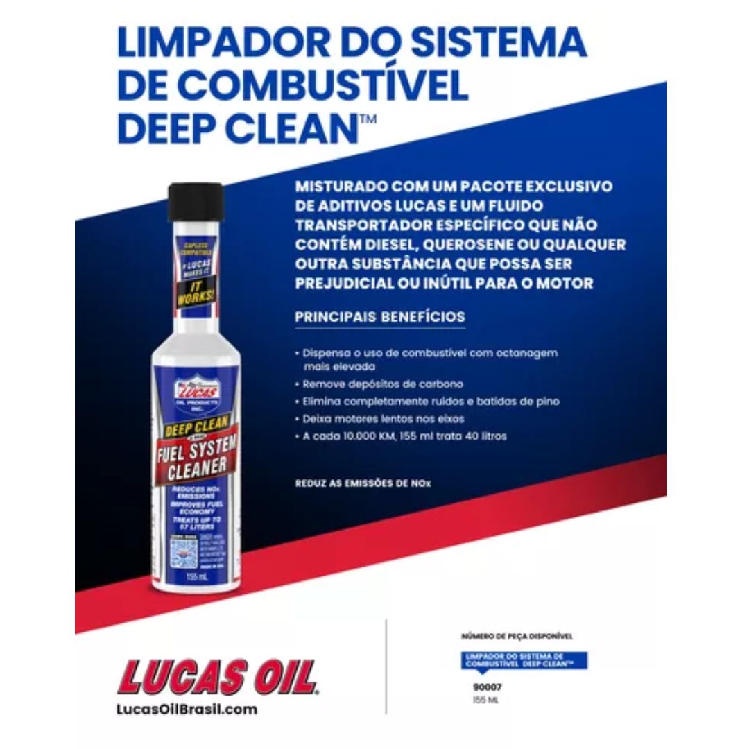 Deep Clean 155ml Lucas Oil Aditivo Diesel - Peças Originais para Carros ...