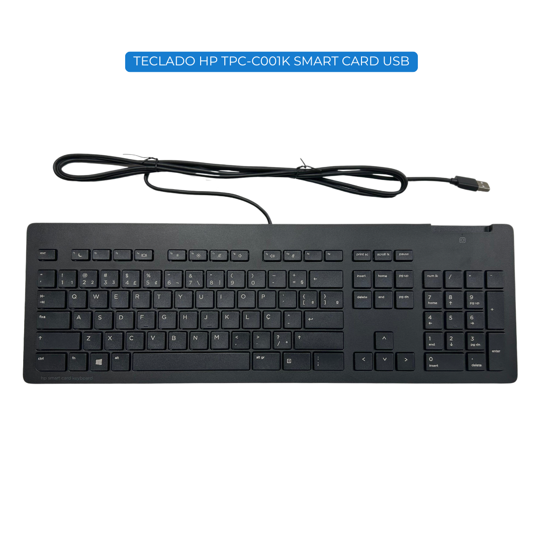 TECLADO HP TPC-C001K SMART CARD USB - TiPlace - Tela, Teclado, Bateria ...