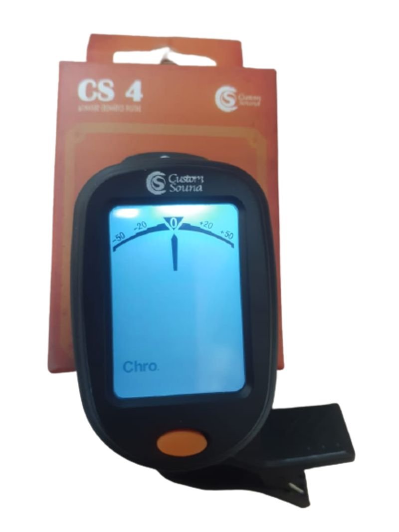 Afinador Cromático Digital Custom Sound CS-4 Preto - CompreMais