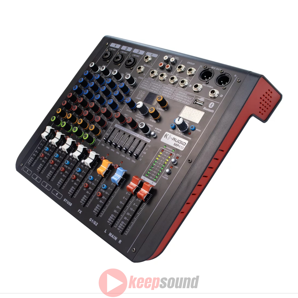 Mesa de Som Analógica 4 Canais MP 410 - K-AUDIO - CompreMais