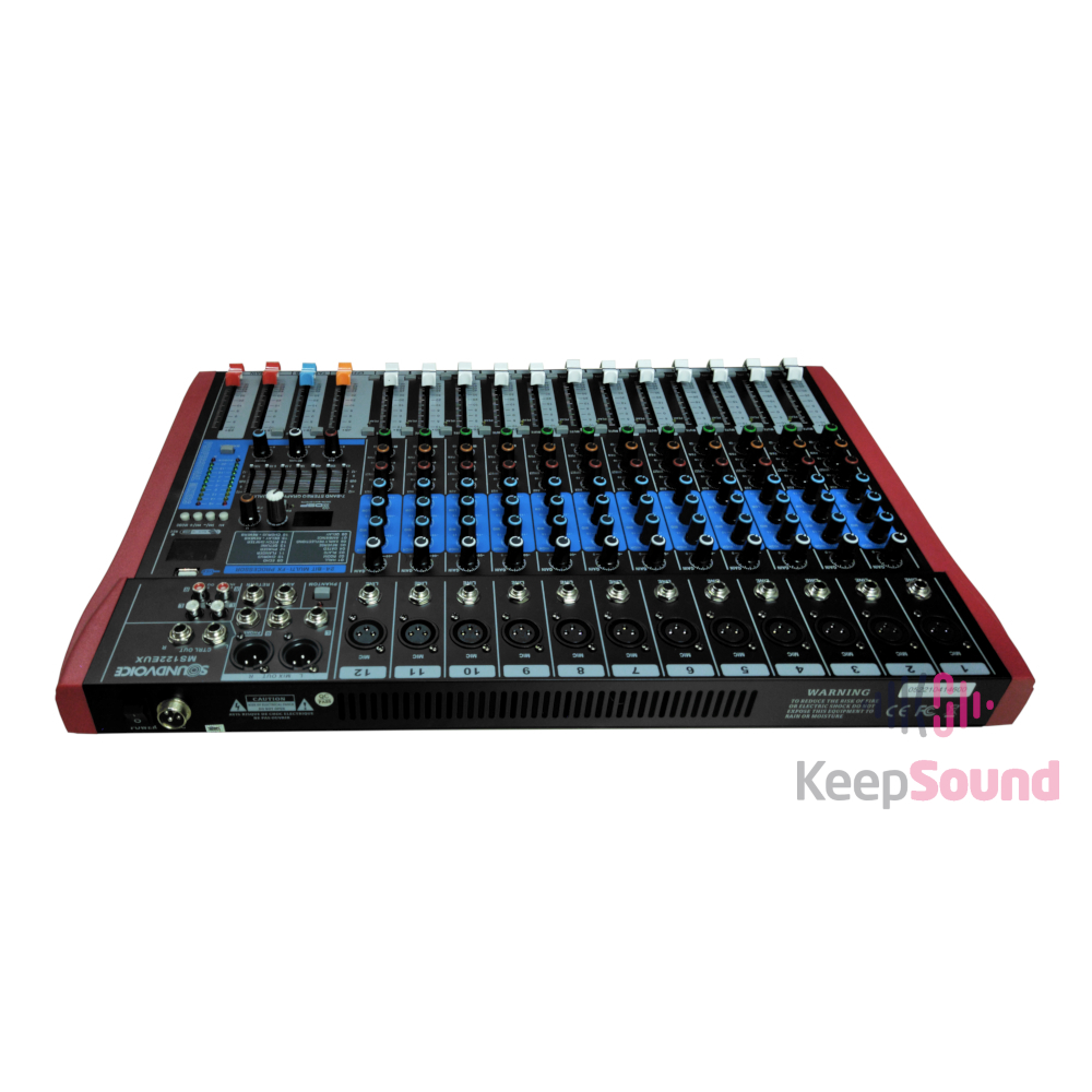 Mesa de Som 12 Canais MS-122 EUX - SOUNDVOICE - CompreMais