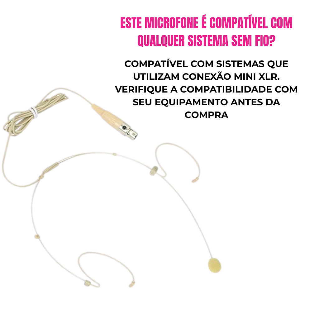 Microfone Headset Avulso HT3C Mini XLR - Karsect | Keepsound - CompreMais