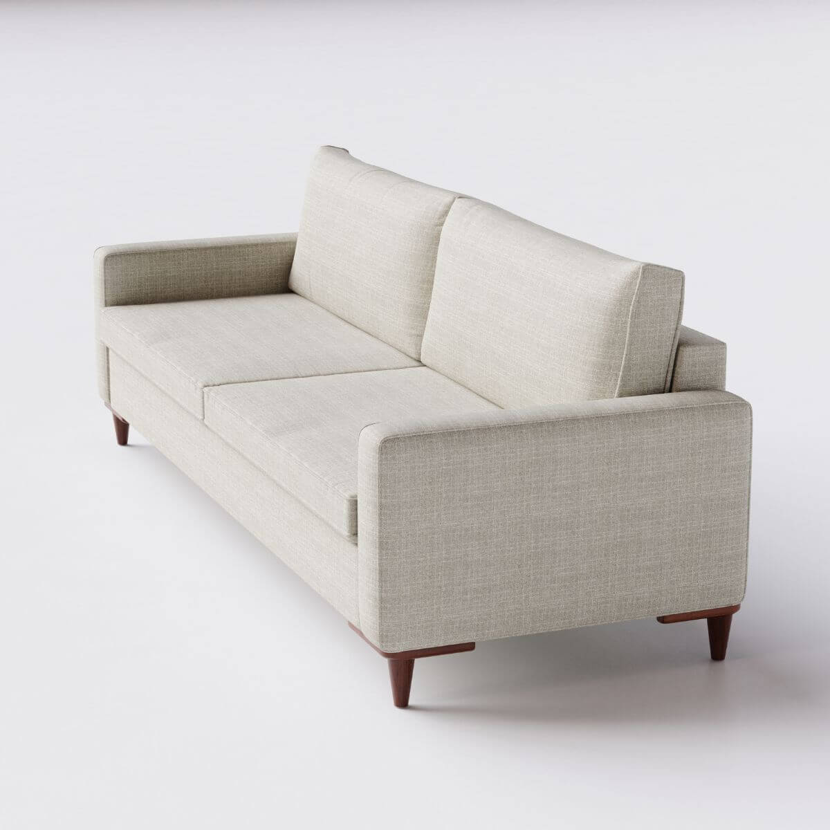 Sofá Living Fixo Viena 2,00m em Linho Off White Pérola - Home Mobily Móveis