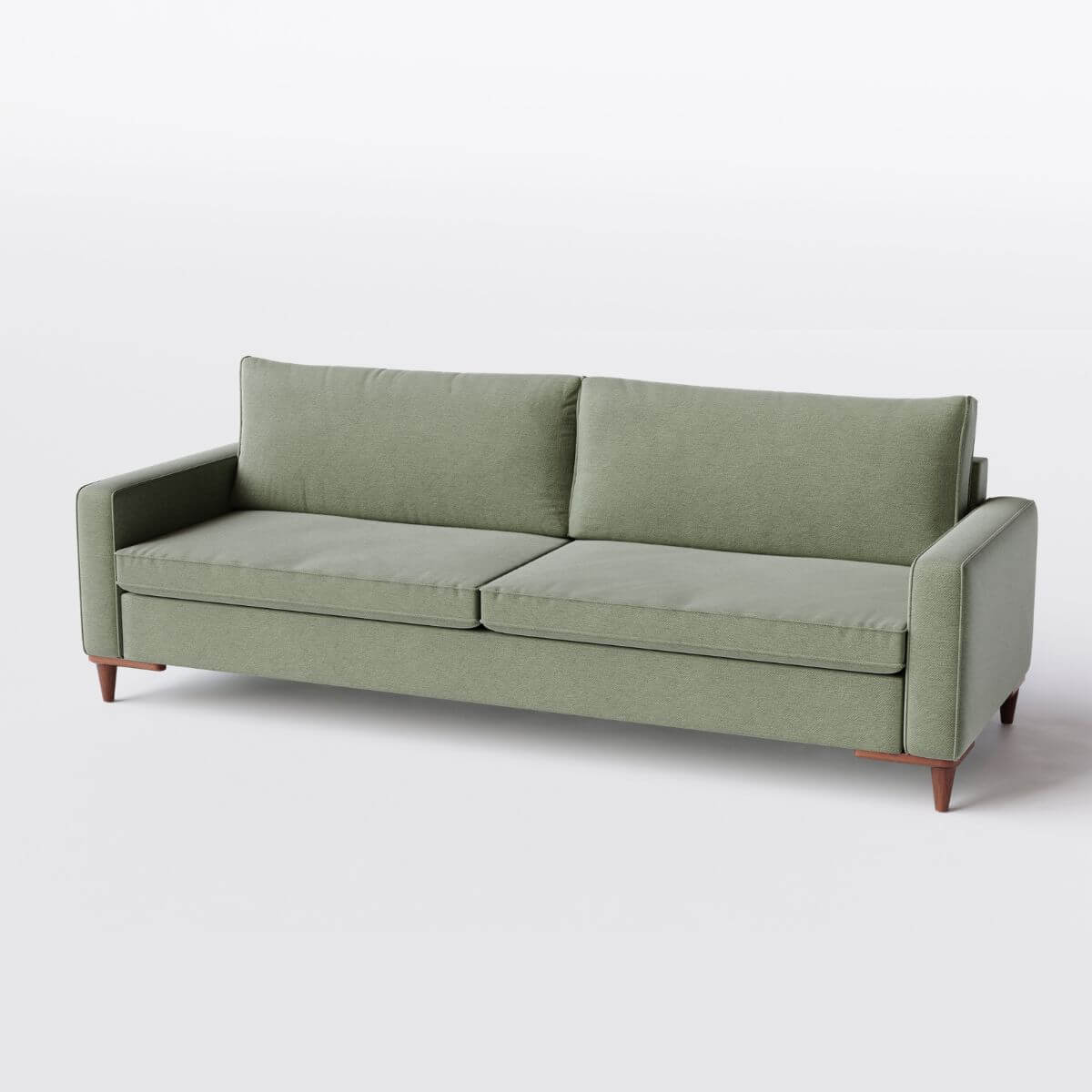 Sofá Living Fixo Viena 2,40m em Linho Verde Claro - Home Mobily Móveis