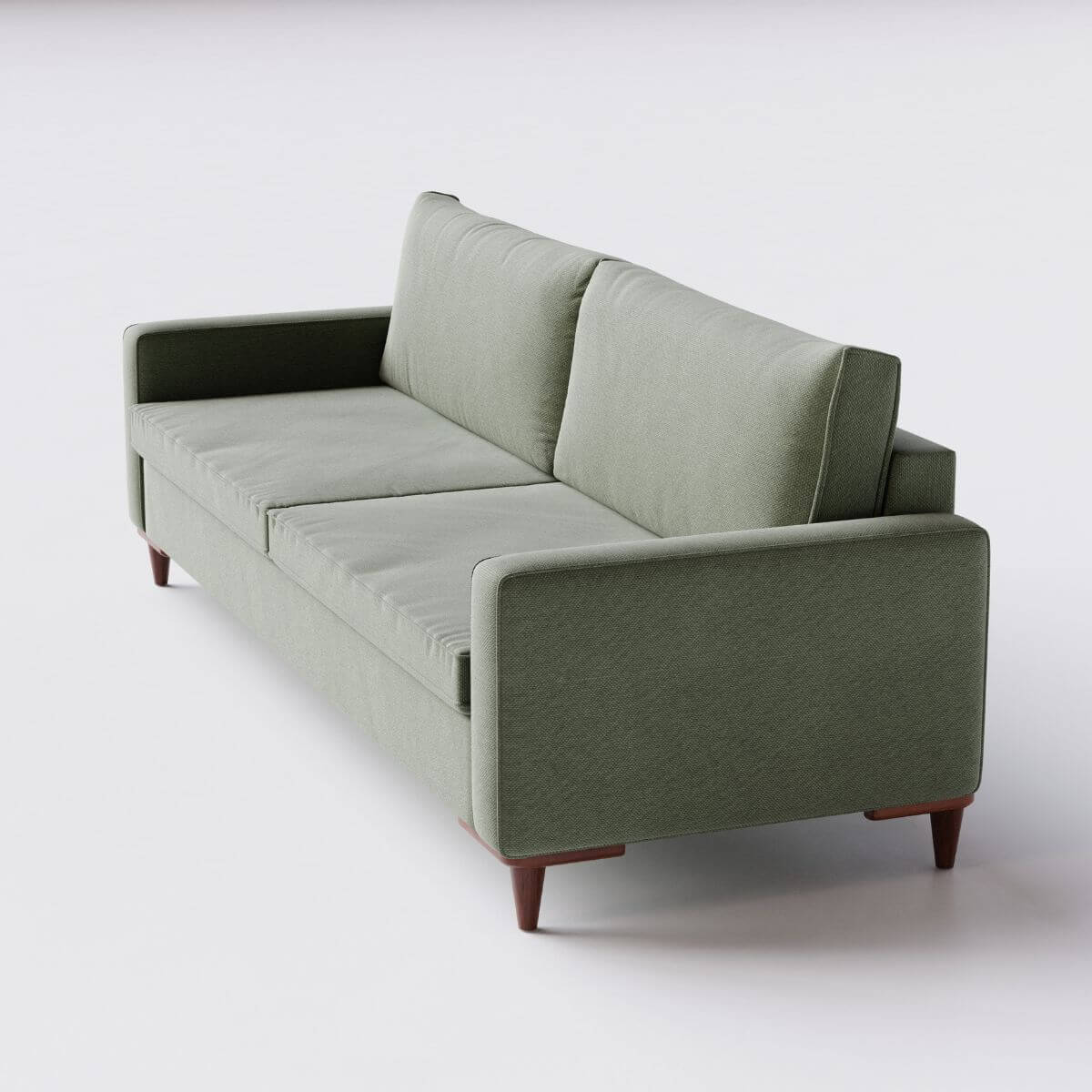 Sofá Living Fixo Viena 2,40m em Linho Verde Claro - Home Mobily Móveis