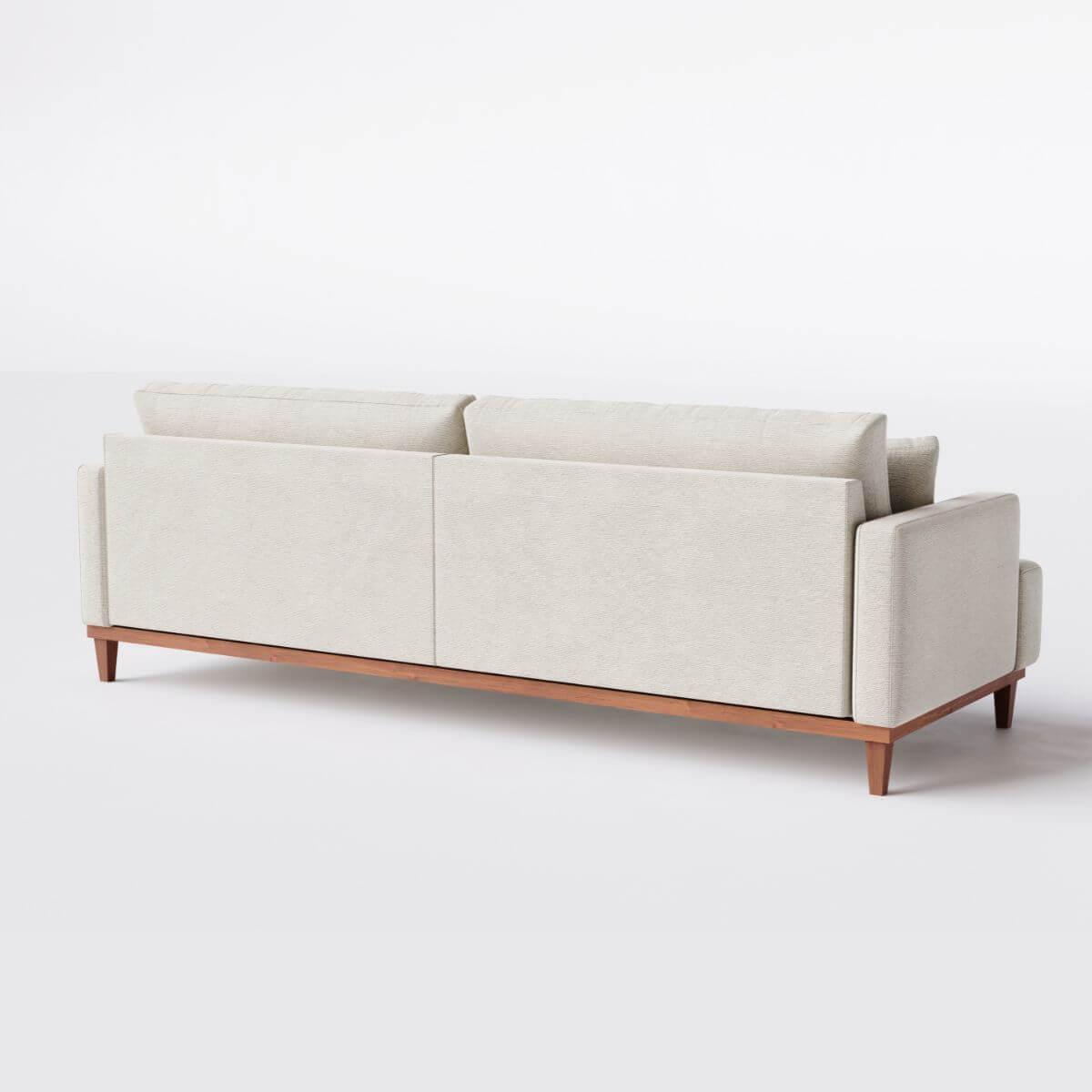 Sofá Doha 1,98m Linho Bege Claro - Home Mobily - Home Mobily Móveis