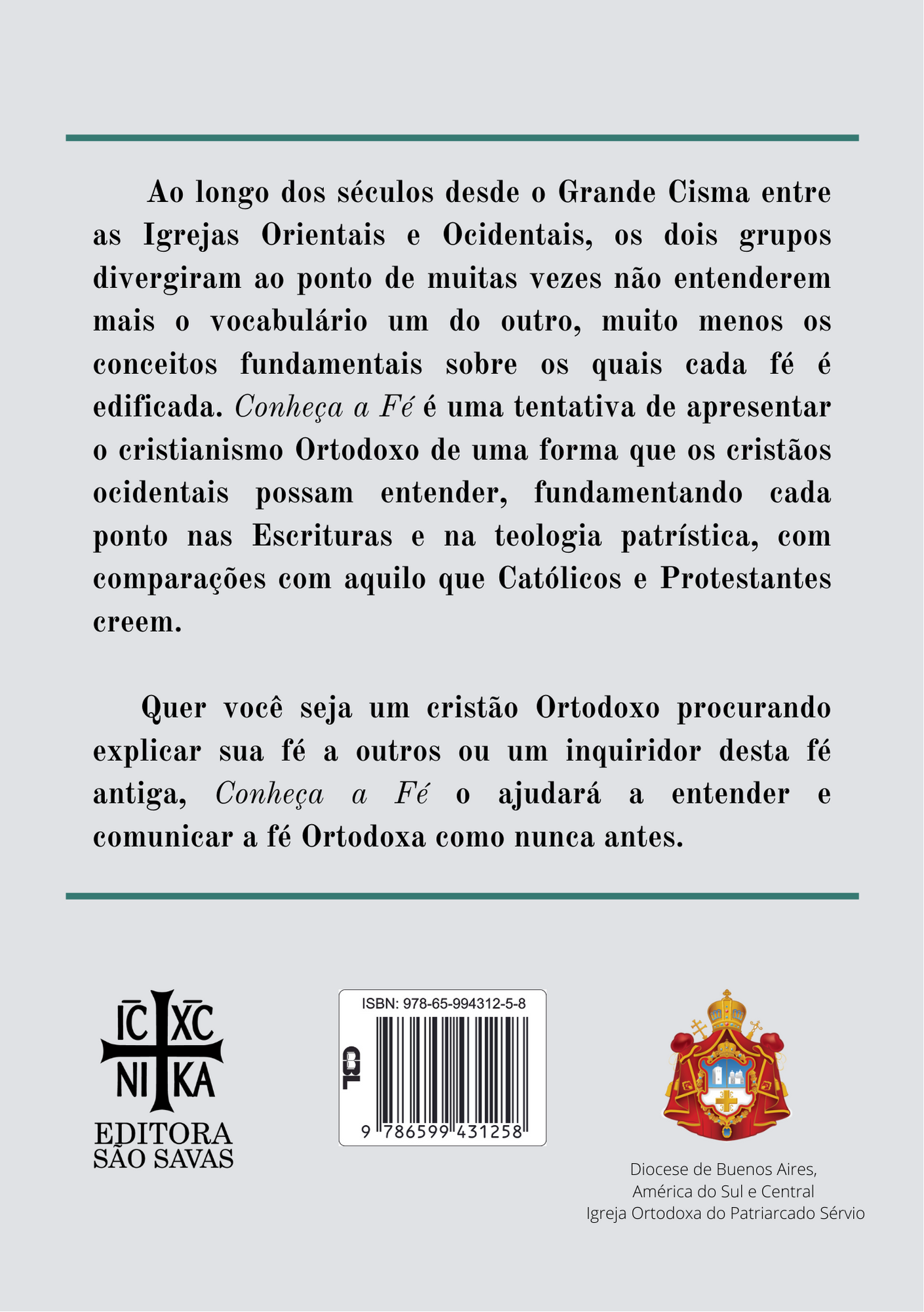 Conheça a fé - Pe. Michael Shanbour - Editora São Savas (Mosteiro ...