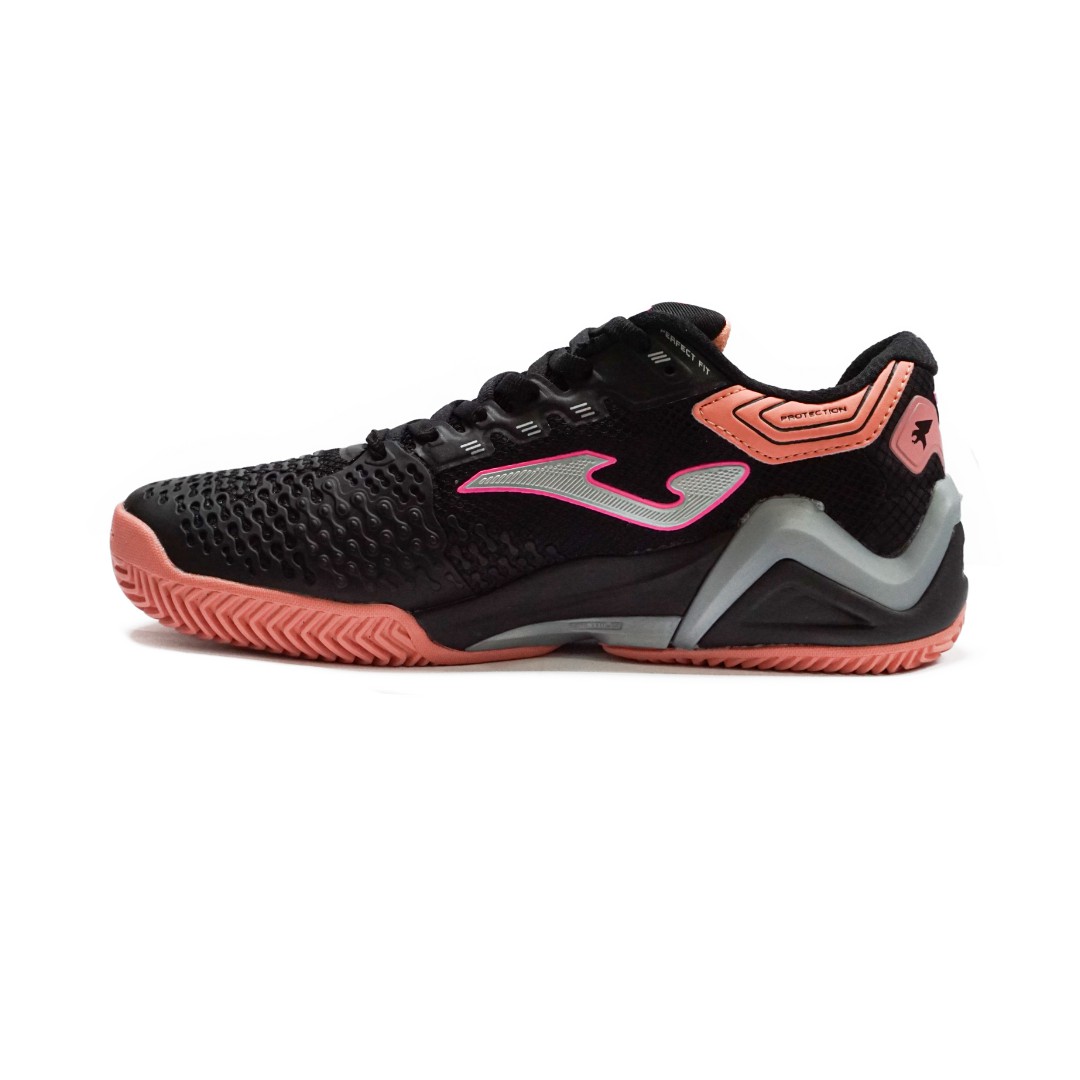 Tênis Joma Ace Pro Lady 2201 Clay Feminino Preto e Rosa - Favorita Padel