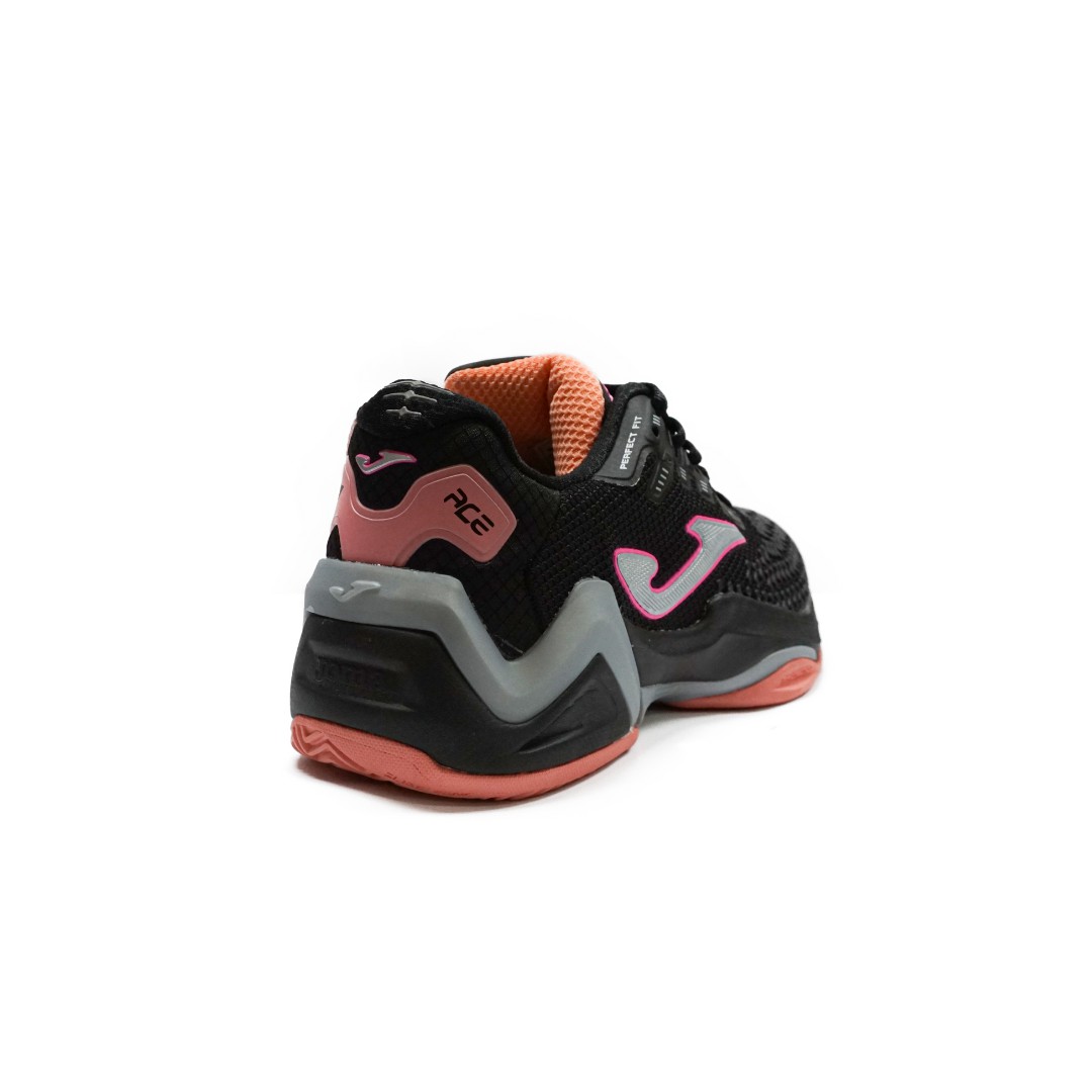 Tênis Joma Ace Pro Lady 2201 Clay Feminino Preto e Rosa - Favorita Padel