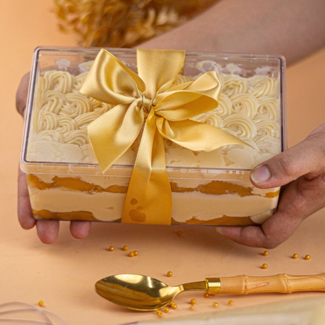 CAIXA C/ 10 UN CAKE BOX RETANGULAR 20x12x8 1,500ML BLUE STAR - A Loja da Confeitaria