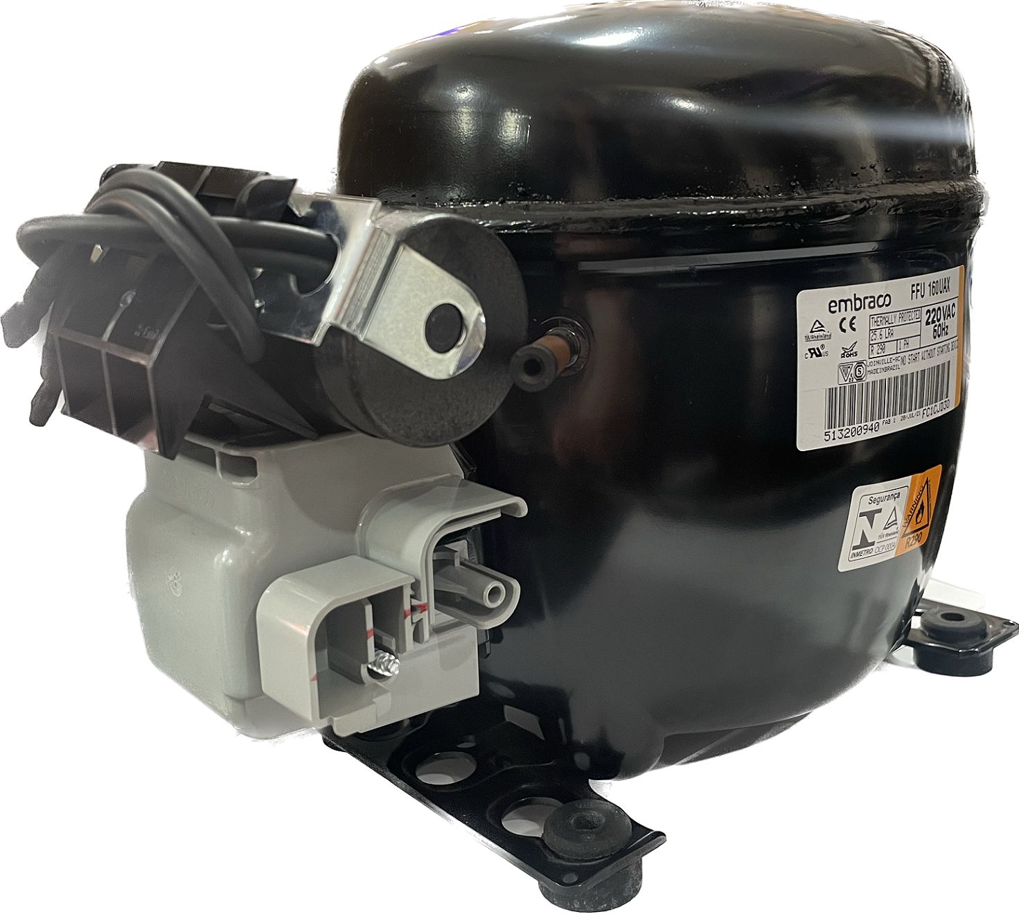 Motor Compressor 1/2 FFU160UAX R290 Embraco 60Hz 220Vac - Karisfrio