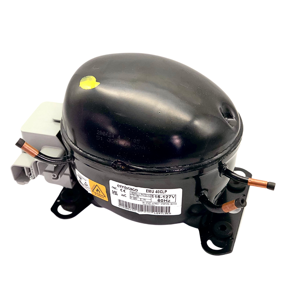 Motor Compressor 1/8 EMU40CLP Embraco R600 CRB36 CRB39 110V - Karisfrio