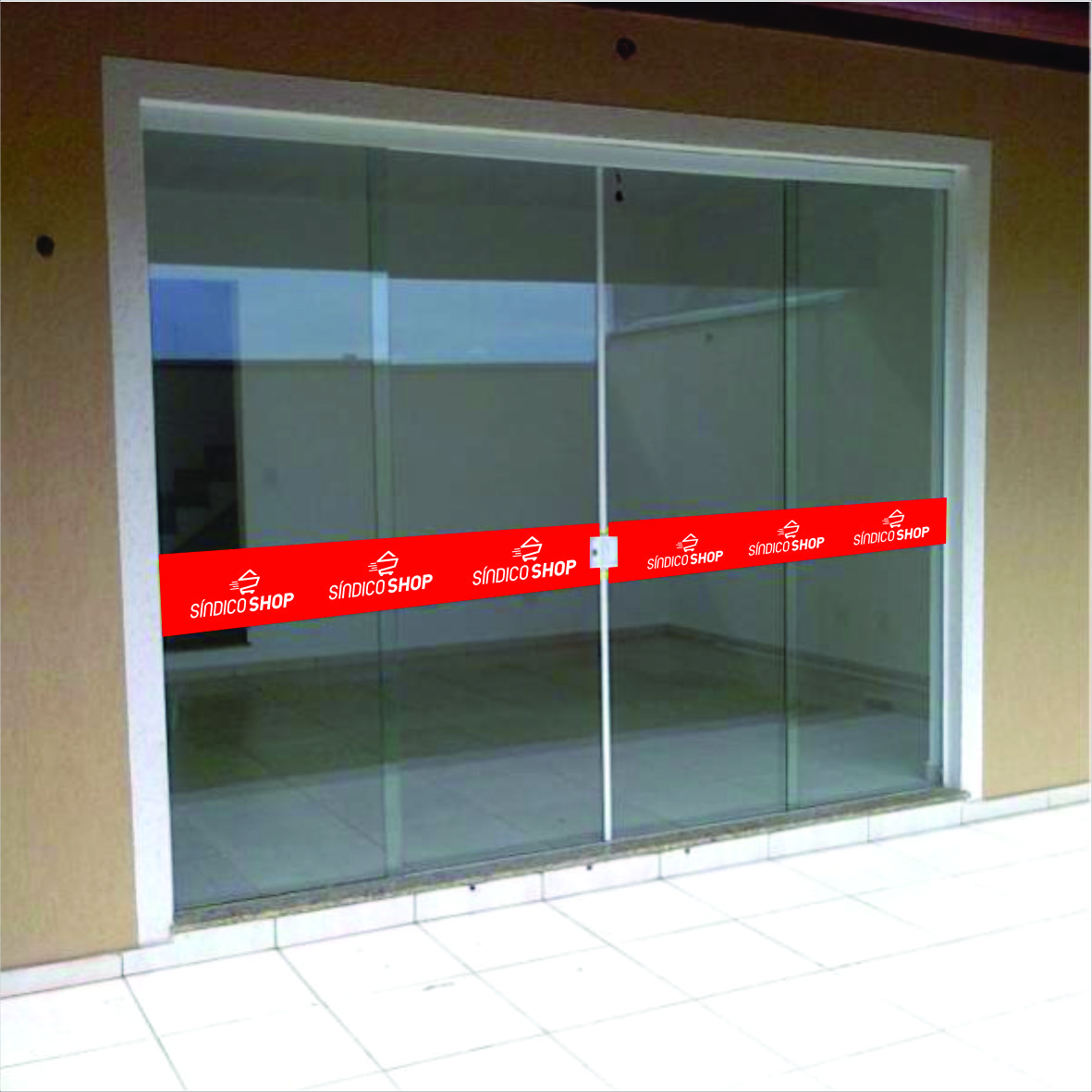 Faixa De Seguran a Para Porta De Vidro Evite Acidentes SindicoShop Faixa De Seguran a Para Porta De Vidro Evite Acidentes SindicoShop
