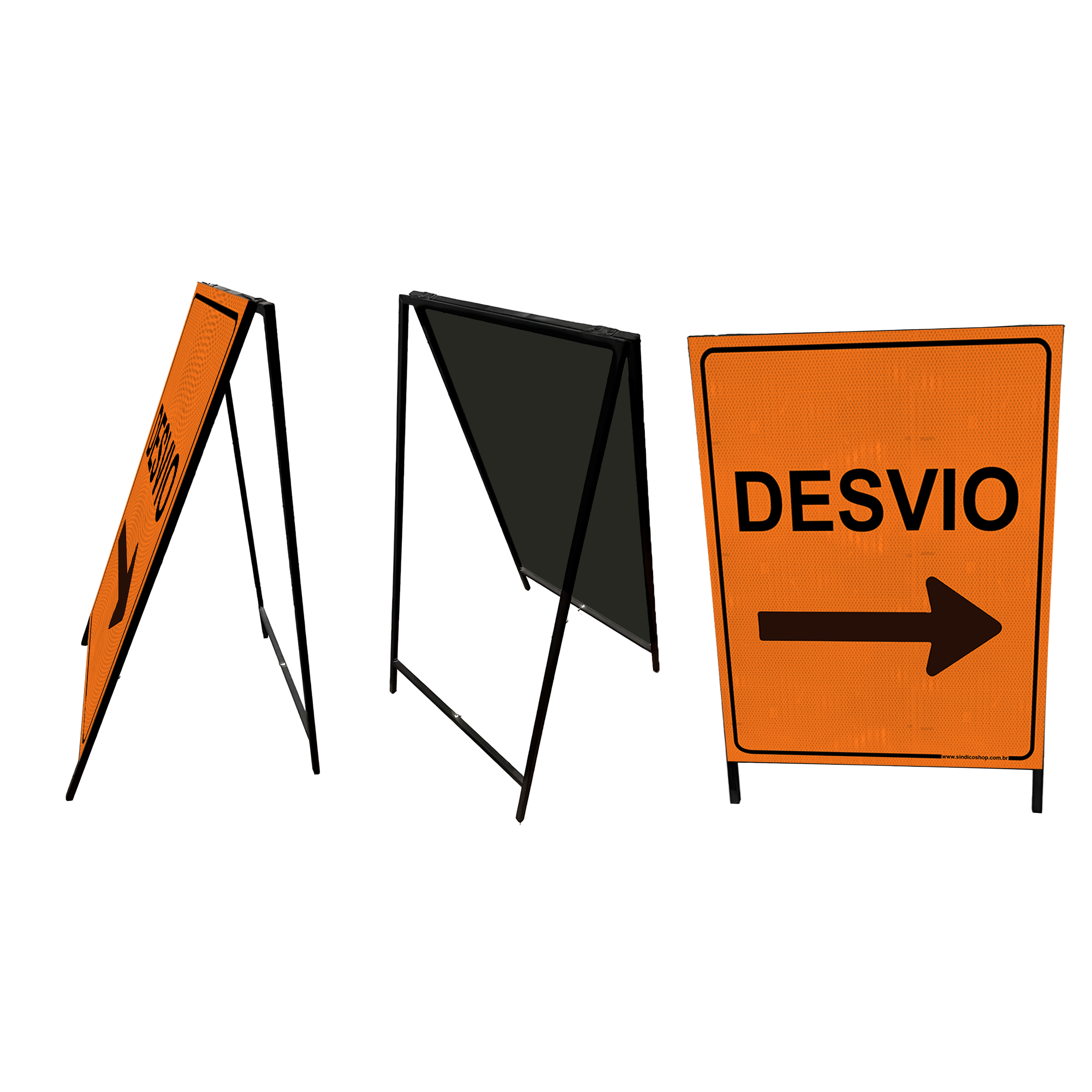 Cavalete Desvio com Seta Direita ou Esquerda – Sinalização de Trânsito ...