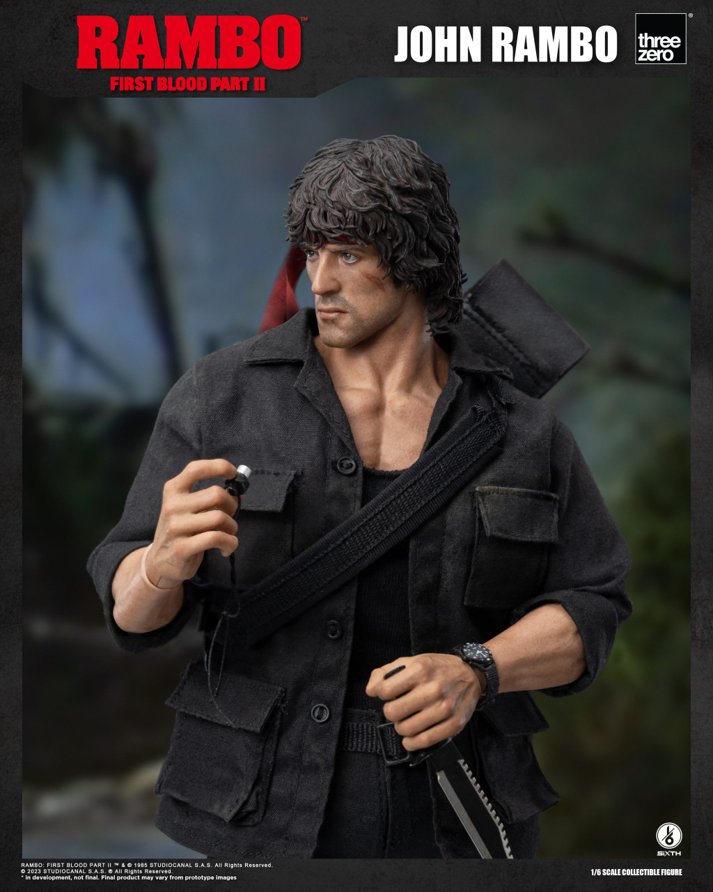 Threezero Rambo: First Blood Part II SiXTH John Rambo 1/6 - PLANET ...