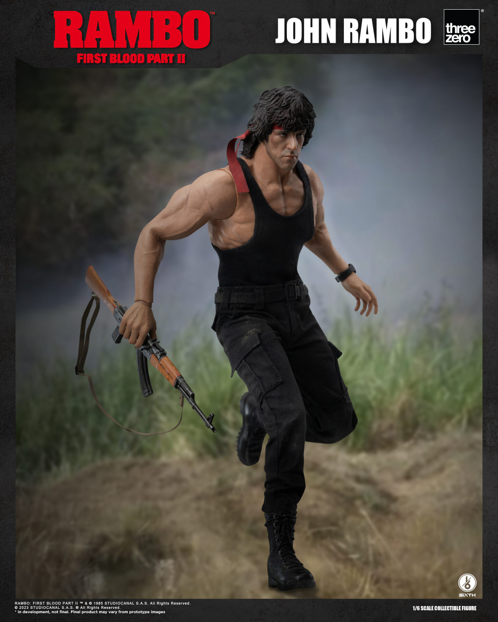 Threezero Rambo: First Blood Part II SiXTH John Rambo 1/6 - PLANET ...