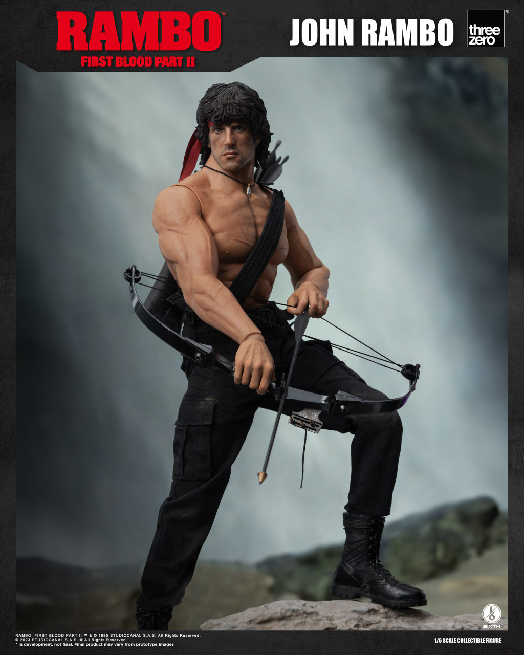 Threezero Rambo: First Blood Part II SiXTH John Rambo 1/6 - PLANET ...