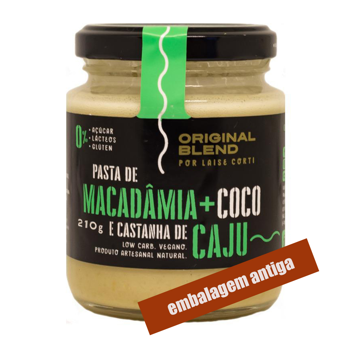 Pasta Macadâmia Castanha De Caju E Coco 200g Original Blend - Delhi ...