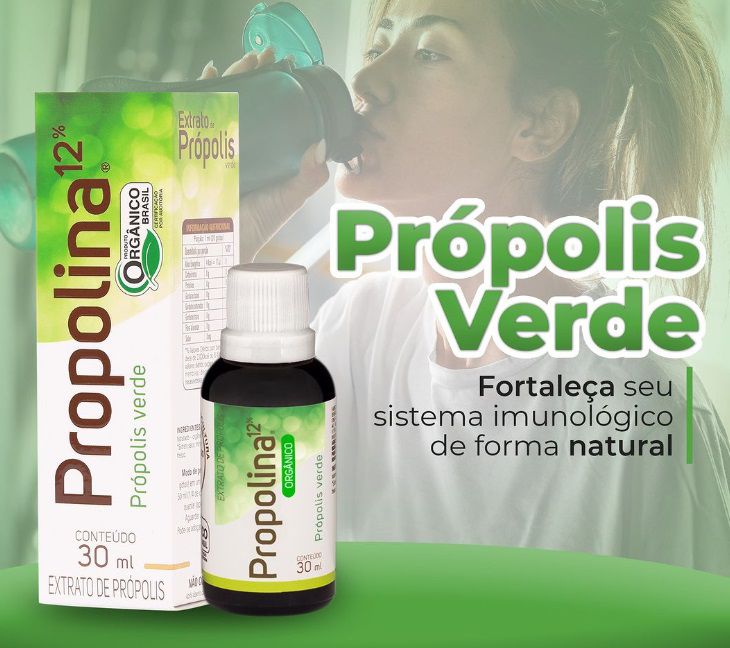 Extrato de Própolis Verde Orgânico 12% 30ml Propolina Breyer - Delhi ...