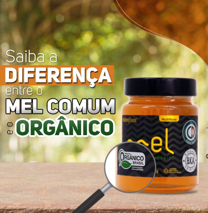 Mel Orgânico Multiflora 100% Puro 500g NobreFlora Breyer - Delhi ...