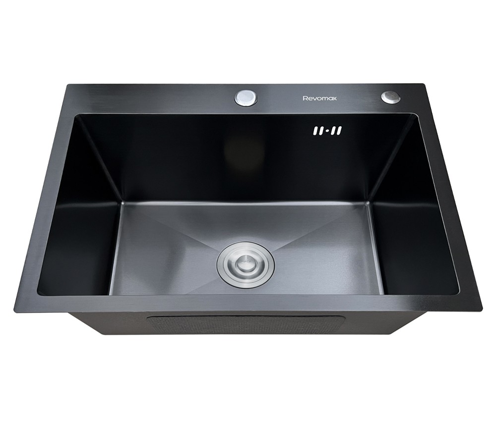 Cuba Pia Inox Preta Quadrada Cozinha Gourmet 60cm com Acessórios ...