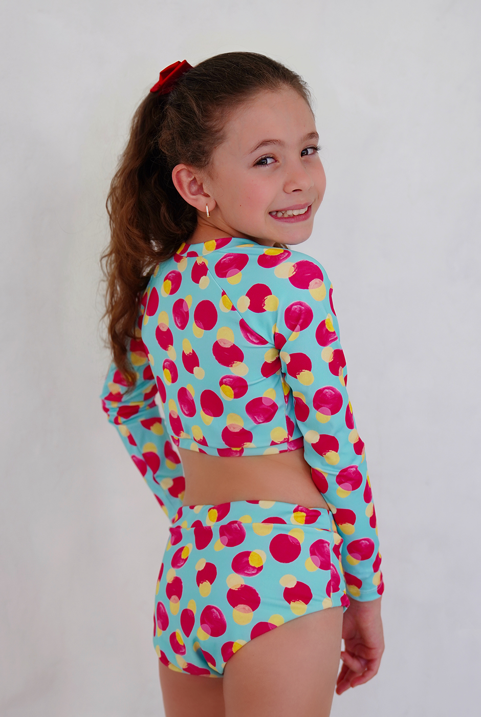 Biquini Kit Manga Longa Delírio Pink Biquínis Lingeries E Pijamas