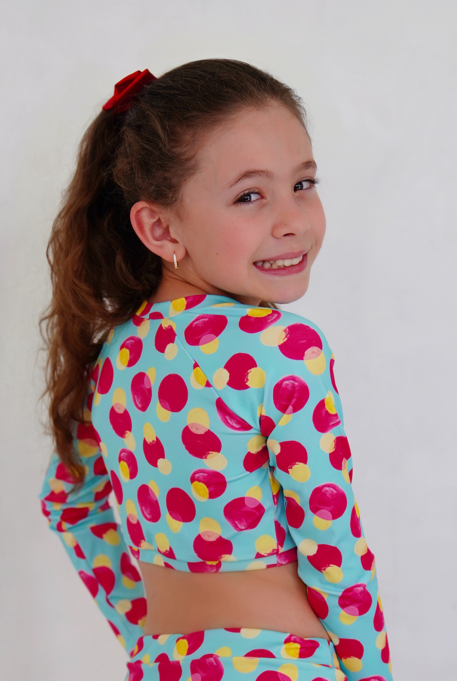 Biquíni manga longa feminino Juvenil poa - Delírio Pink | Biquínis ...
