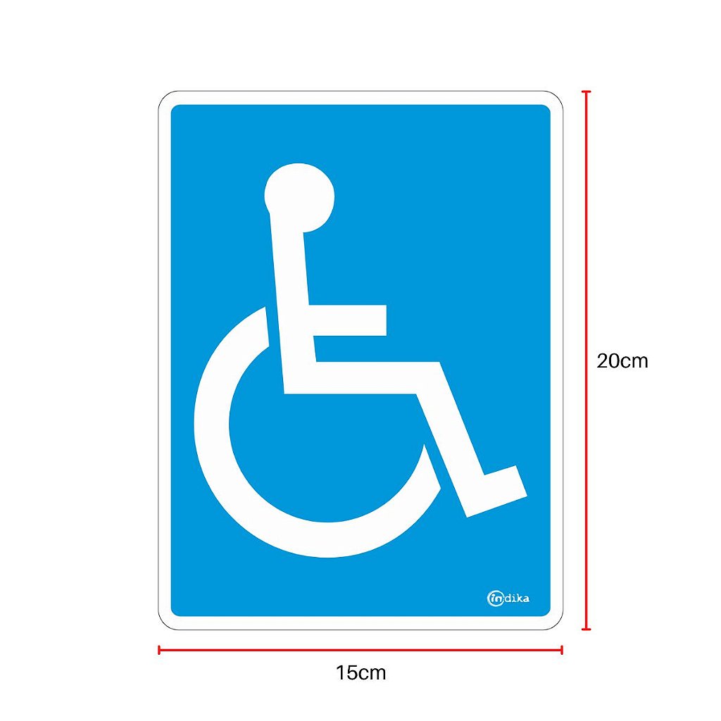 Placa Deficiente Físico 15x20 - Ultra Fitas | Fábrica Fitas | Atacado e ...