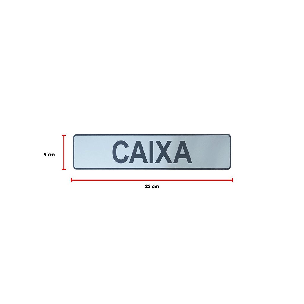 Placa Caixa 25 x 5 - Acrílico - Ultra Fitas | Fábrica Fitas | Atacado e ...
