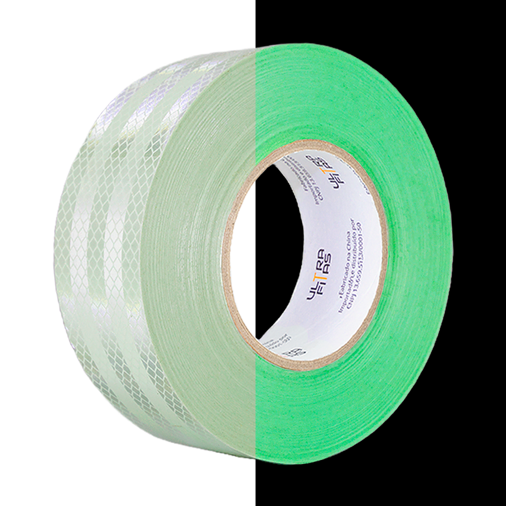 Fita Refletiva Prismática Auto 50 mm X 05 Metros - Fotoluminescente ...