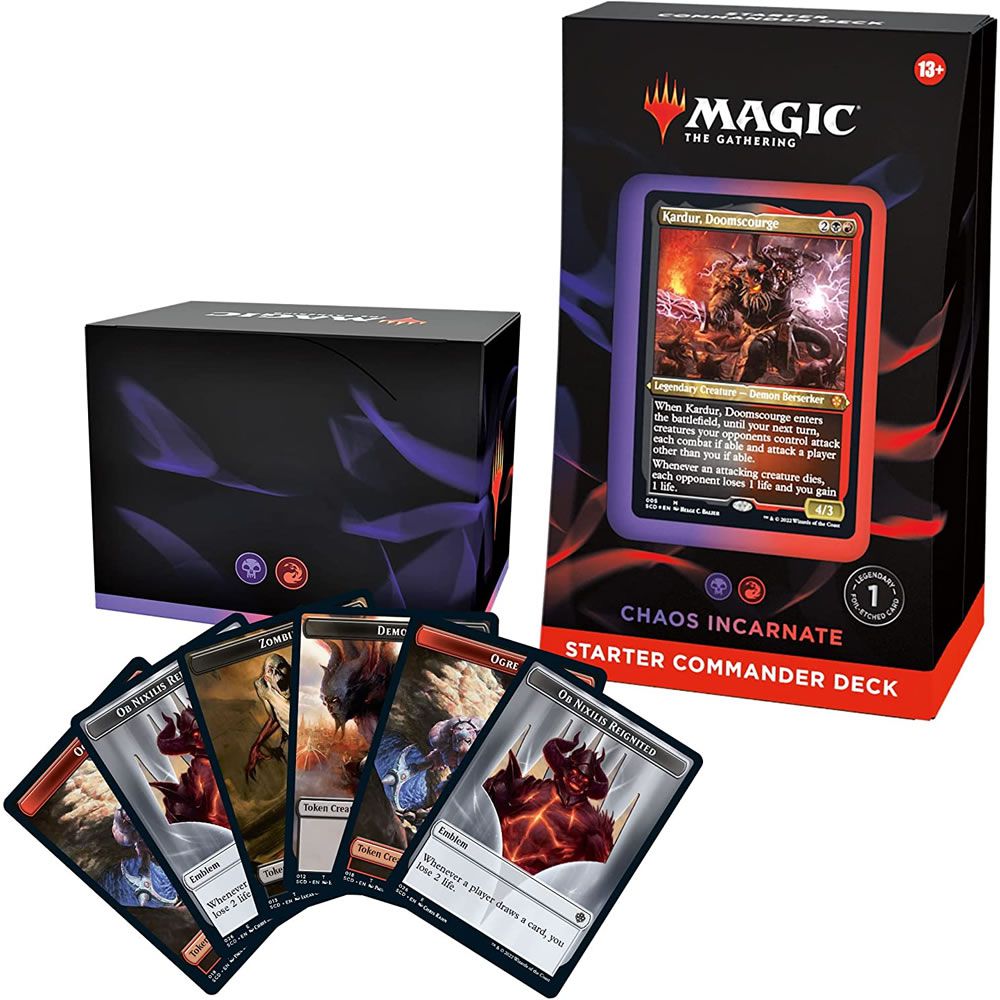 Magic The Gathering Deck Inicial de Commander: Caos Encarnado - Super ...
