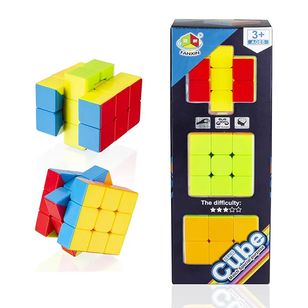 Kit 3 Cubos Mágicos Quadrados Series Cube Match Special Purpose - Super ...