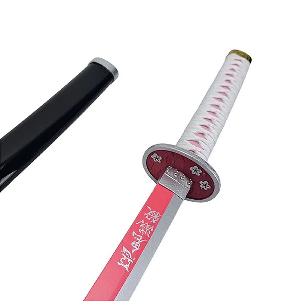 Espada Katana Nichirin de Madeira Cosplay Pink Blade 105 cm - Super ...