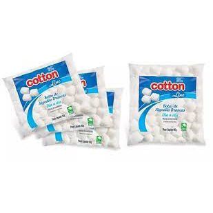 Pacote De Algodão Em Bolas 50 Gramas - Cotton - TM Makeup