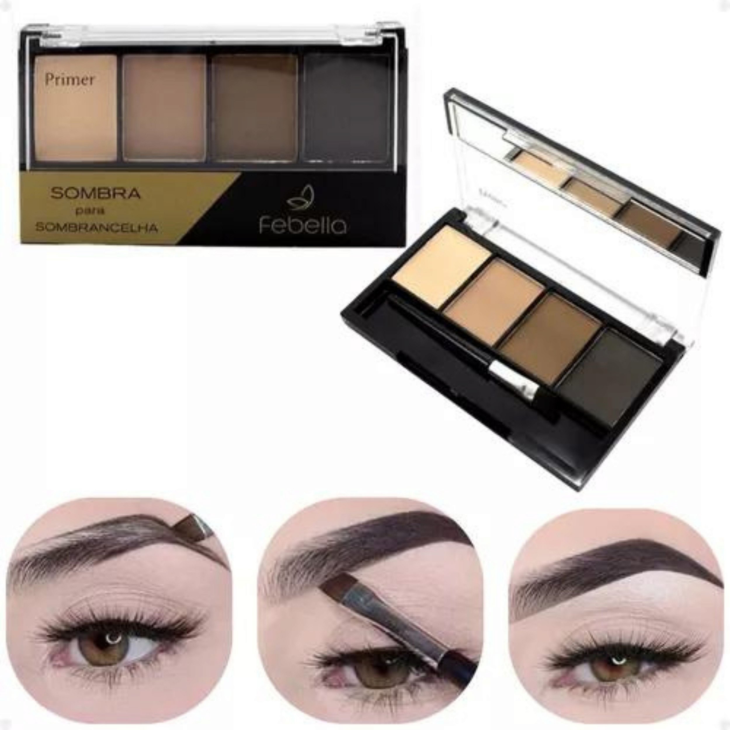Sombra para sobrancelha - Febella - TM Makeup