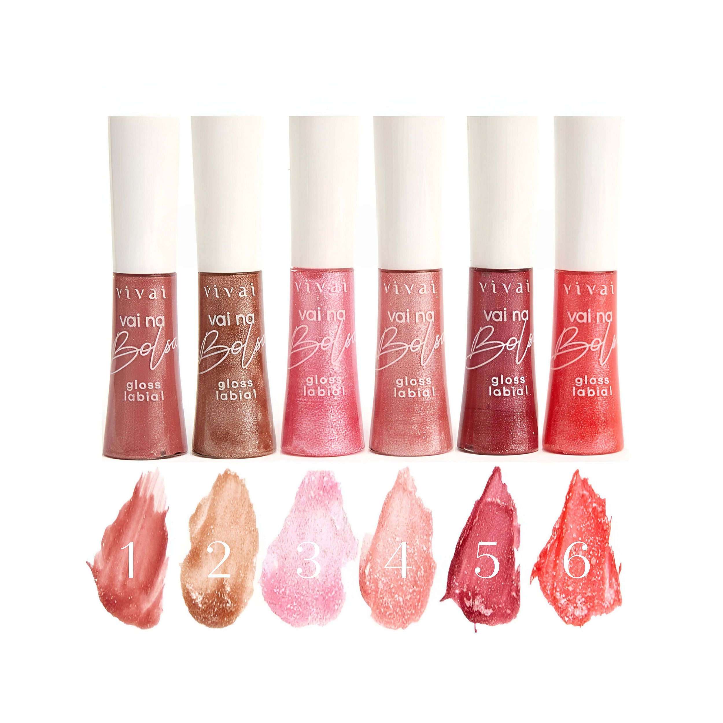 Gloss labial brilho intenso vai na bolsa Vivai - TM Makeup