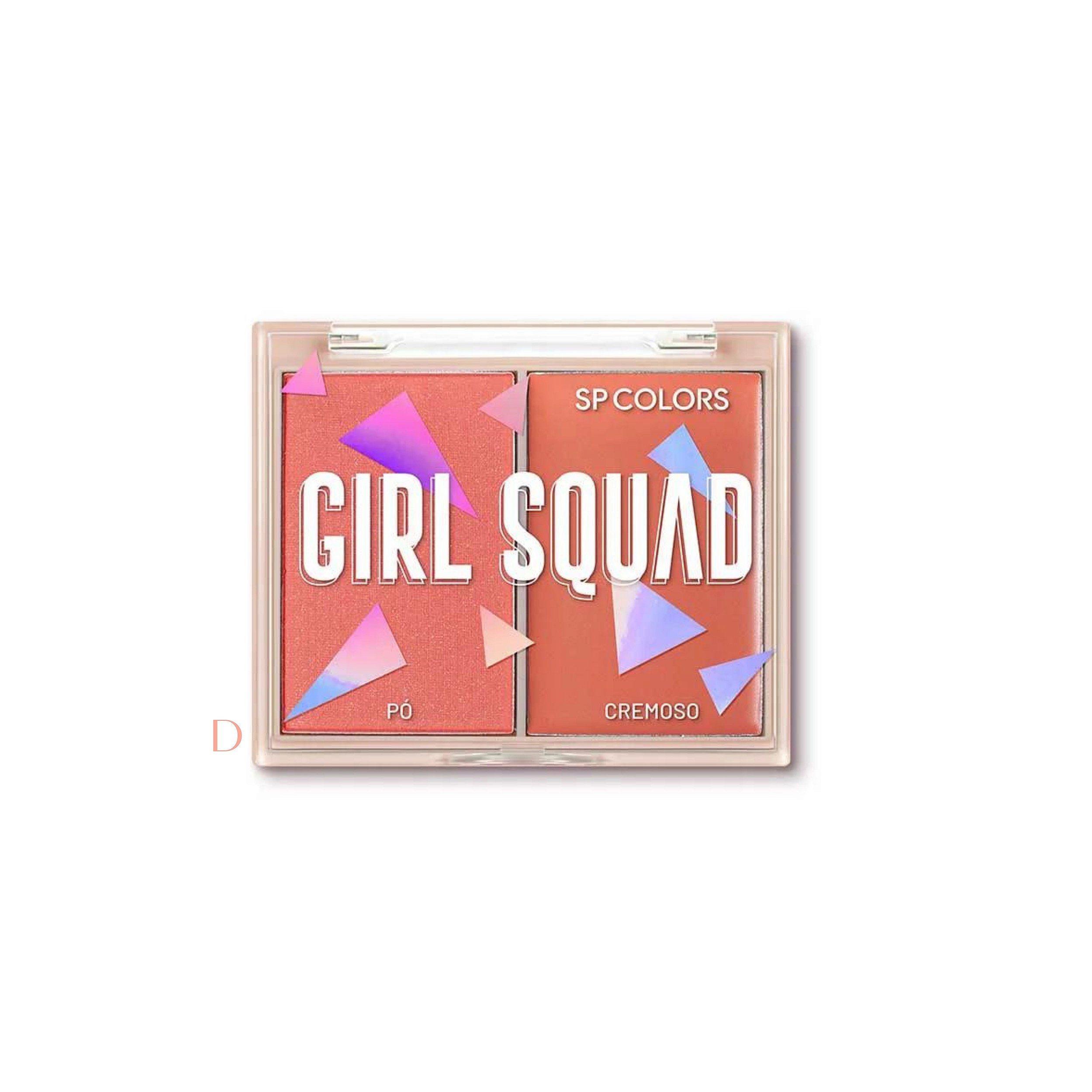 Blush em pó e cremoso girl squad SP Colors - TM Makeup
