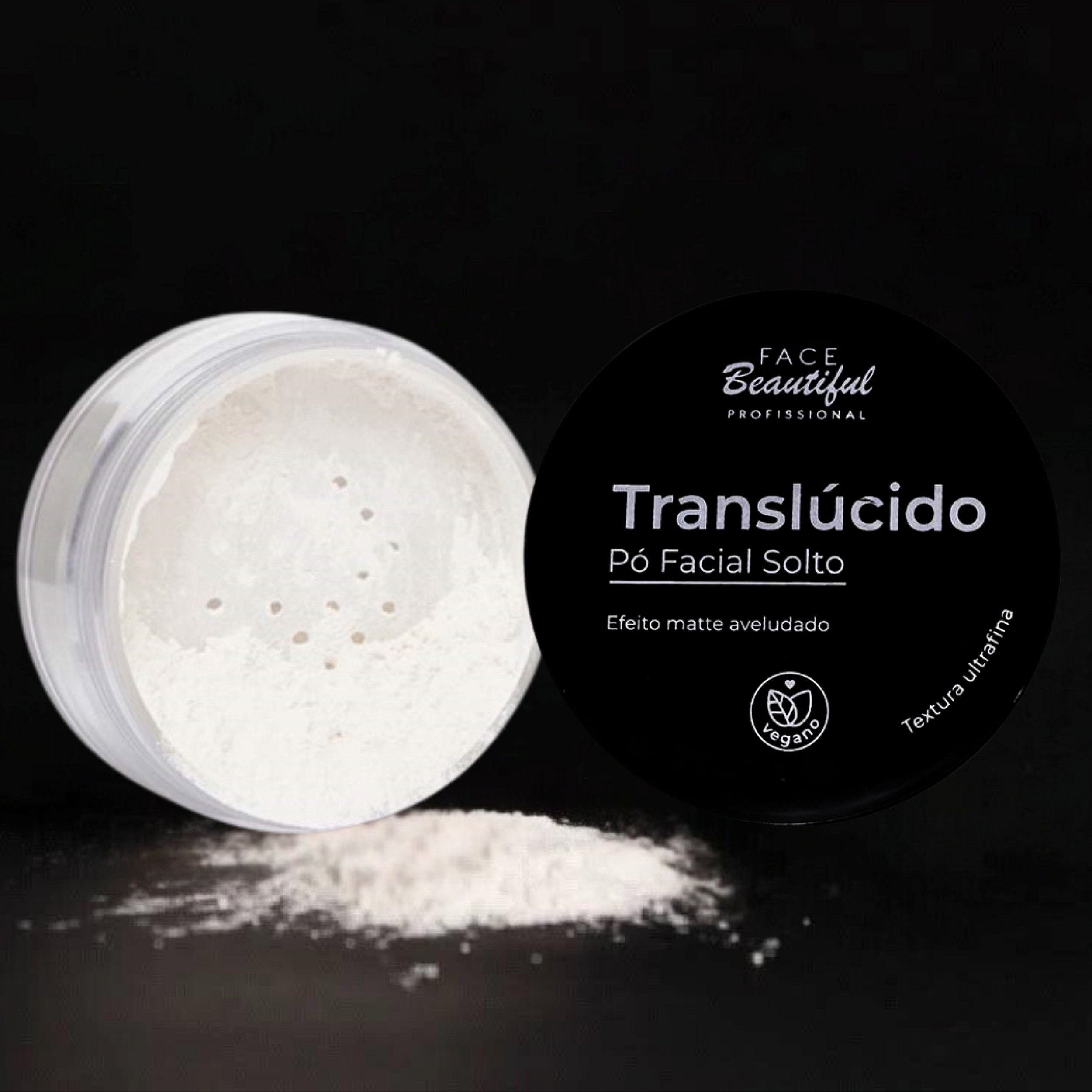 Pó facial solto translúcido Face beautiful - TM Makeup