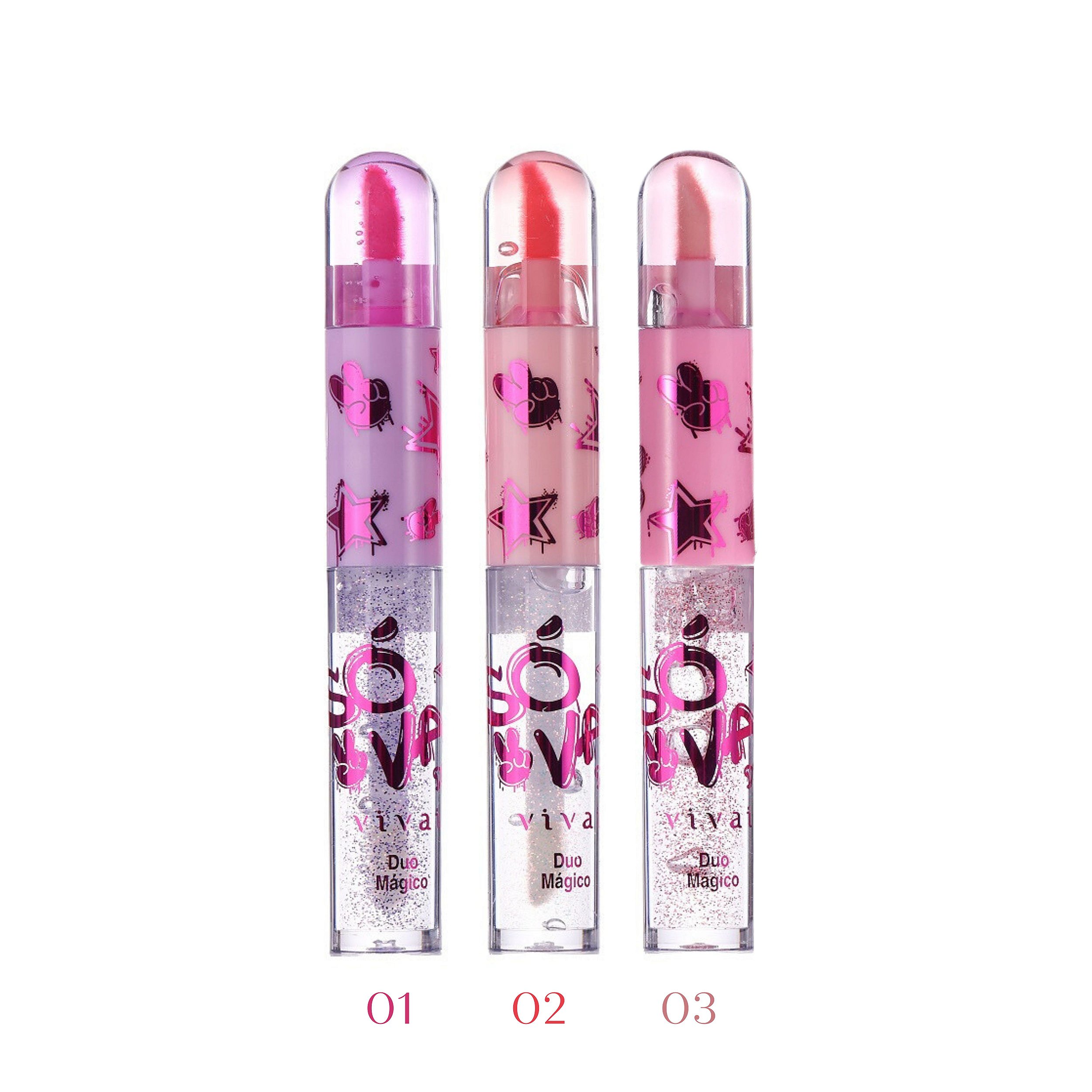 Lip gloss duo mágico Vivai - TM Makeup