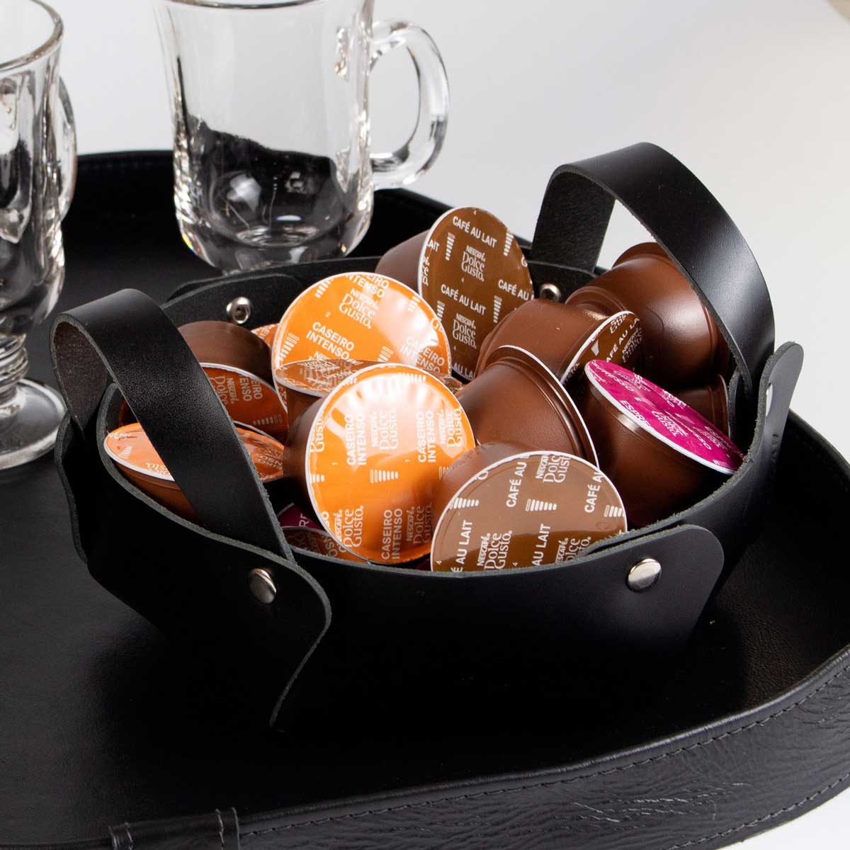 Porta-Treco em Couro Legítimo | Cesto Versátil e Estiloso - A legítima ...