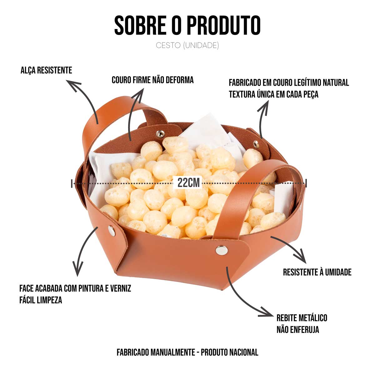 Porta-Treco em Couro Legítimo | Cesto Versátil e Estiloso - A legítima ...