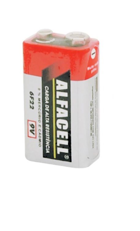 Bateria 9V Alfacell Carga de Alta Resistência Cx 12 Unidades - REVENDA ...