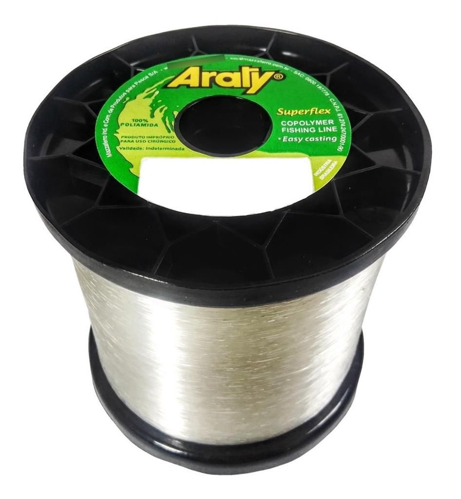 Linha Pesca Nylon Mazzaferro Araty Superflex 250 Gramas 0,30 0,35 0,40 ...