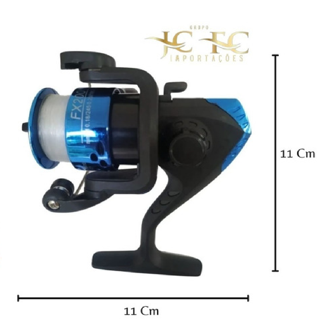 Kit Pesca Vara Premium Molinete FX200 com Linha Colocada - REVENDA ...