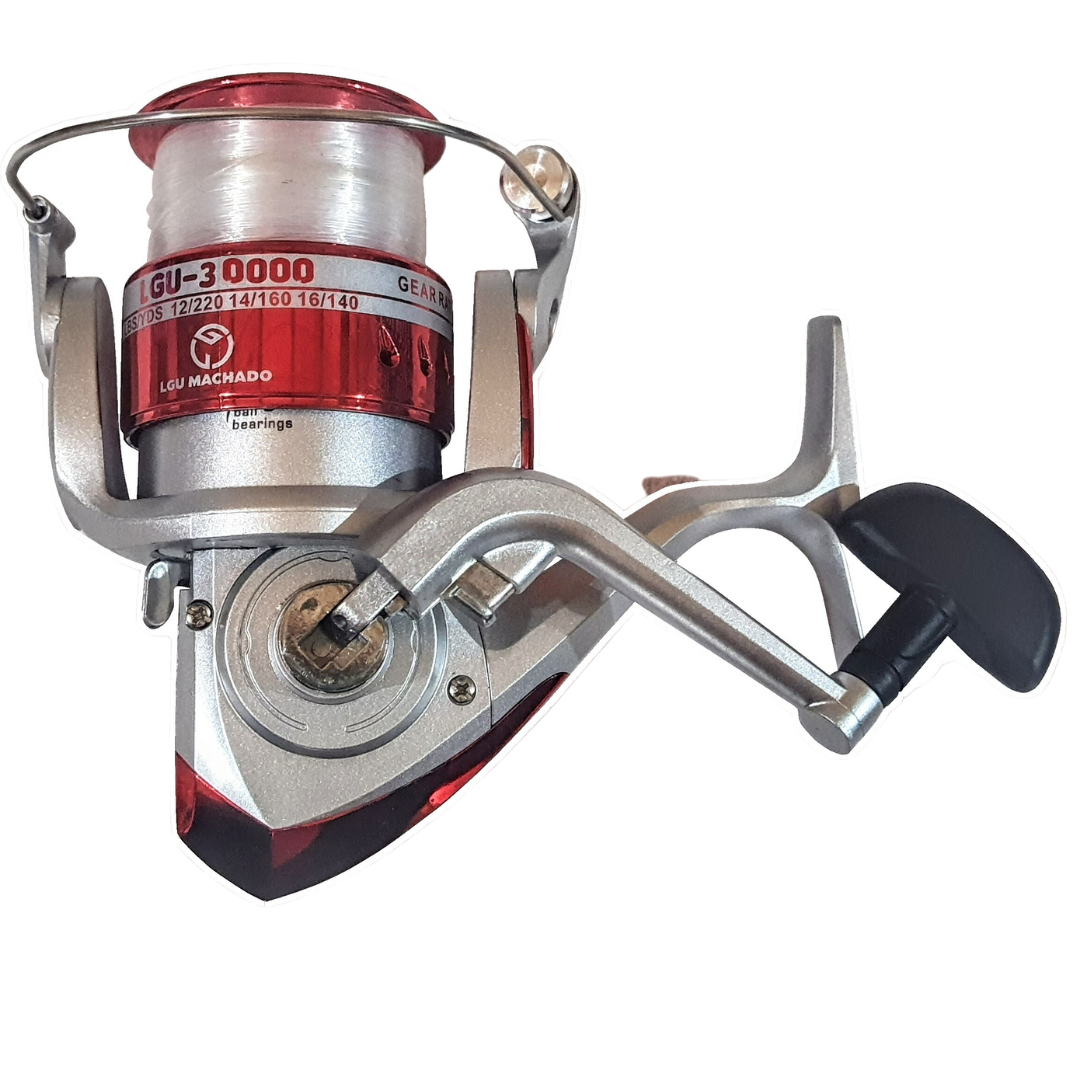 Kit Pesca Pesada Vara 50 Libras 1,80 Metros Molinete 5000 drag 7 kg ...